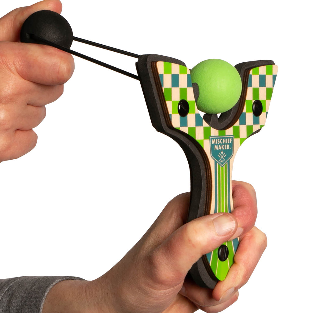 Mischief Maker® Wooden Kids Racing Slingshot – Mighty Fun!